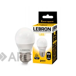 Лампа світлодіодна Lebron LED L-G45 8W E27 3000K 700Lm в каталозі ARS